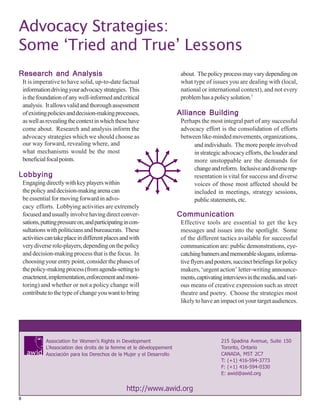 An advocacy guide for feminists | PDF