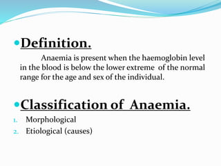 Anaemia | PPT