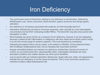 Anaemia and pathology | PPTX