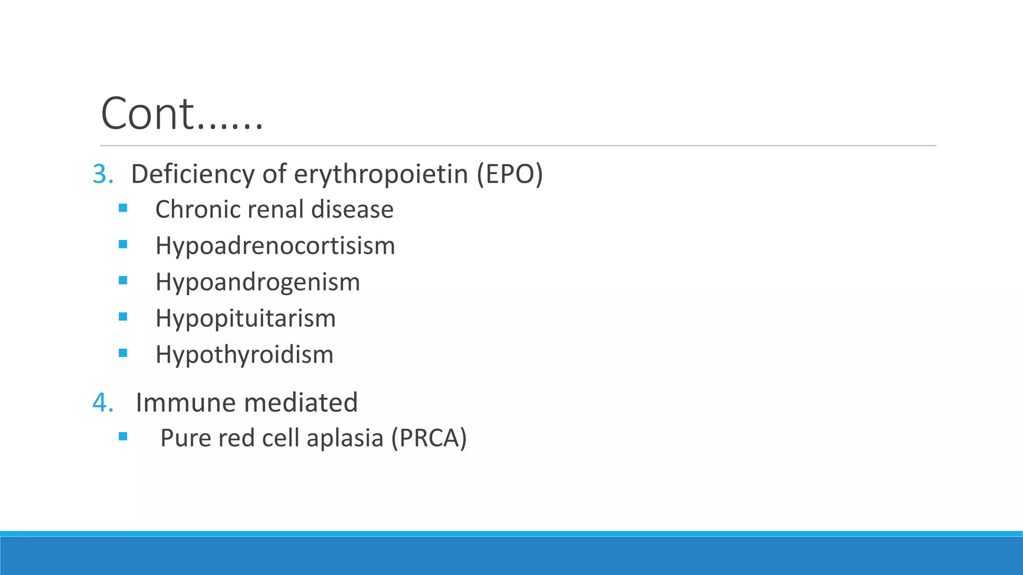 Anemia, types and causes | PPTX