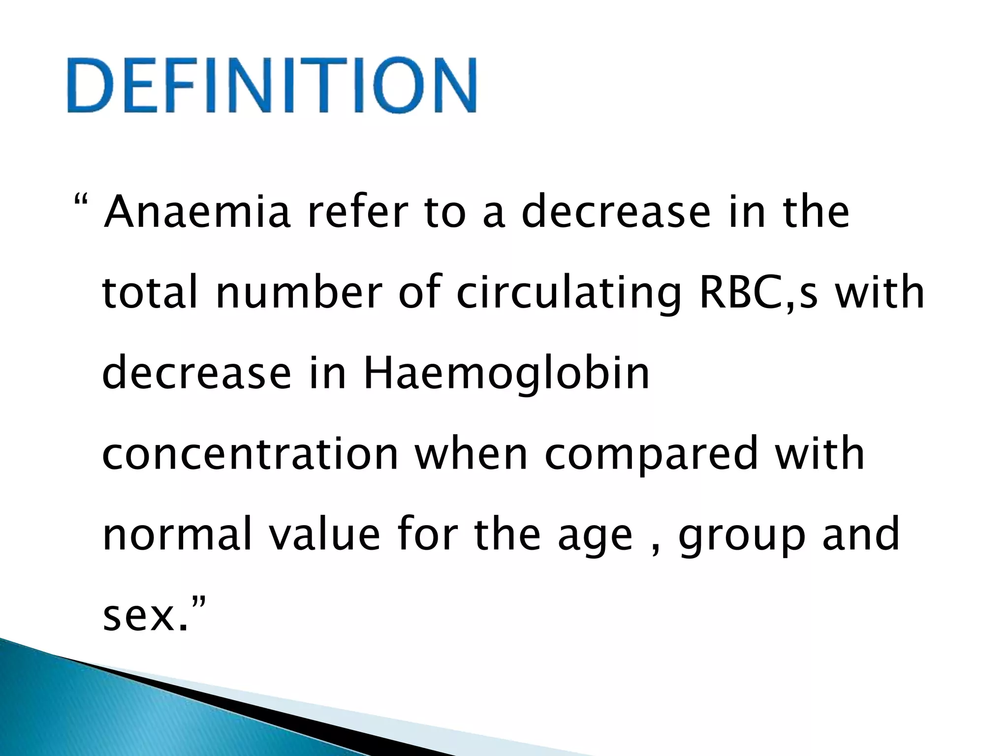 Anaemia | PPT