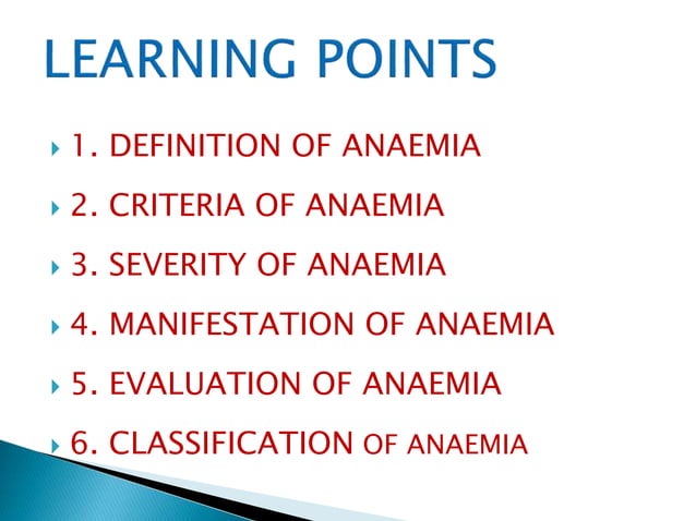 Anaemia | PPT