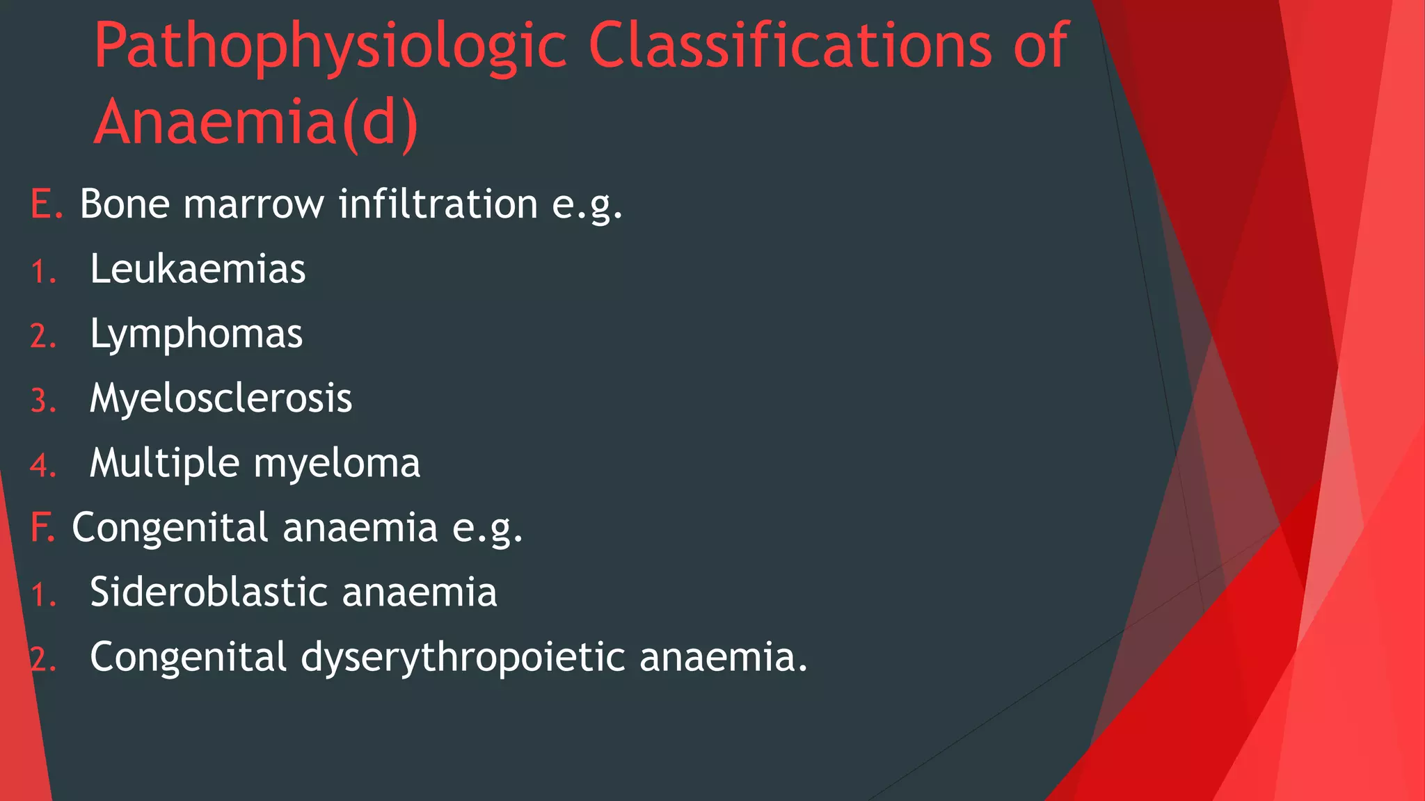 Definition and Classification of Anaemia | PPTX