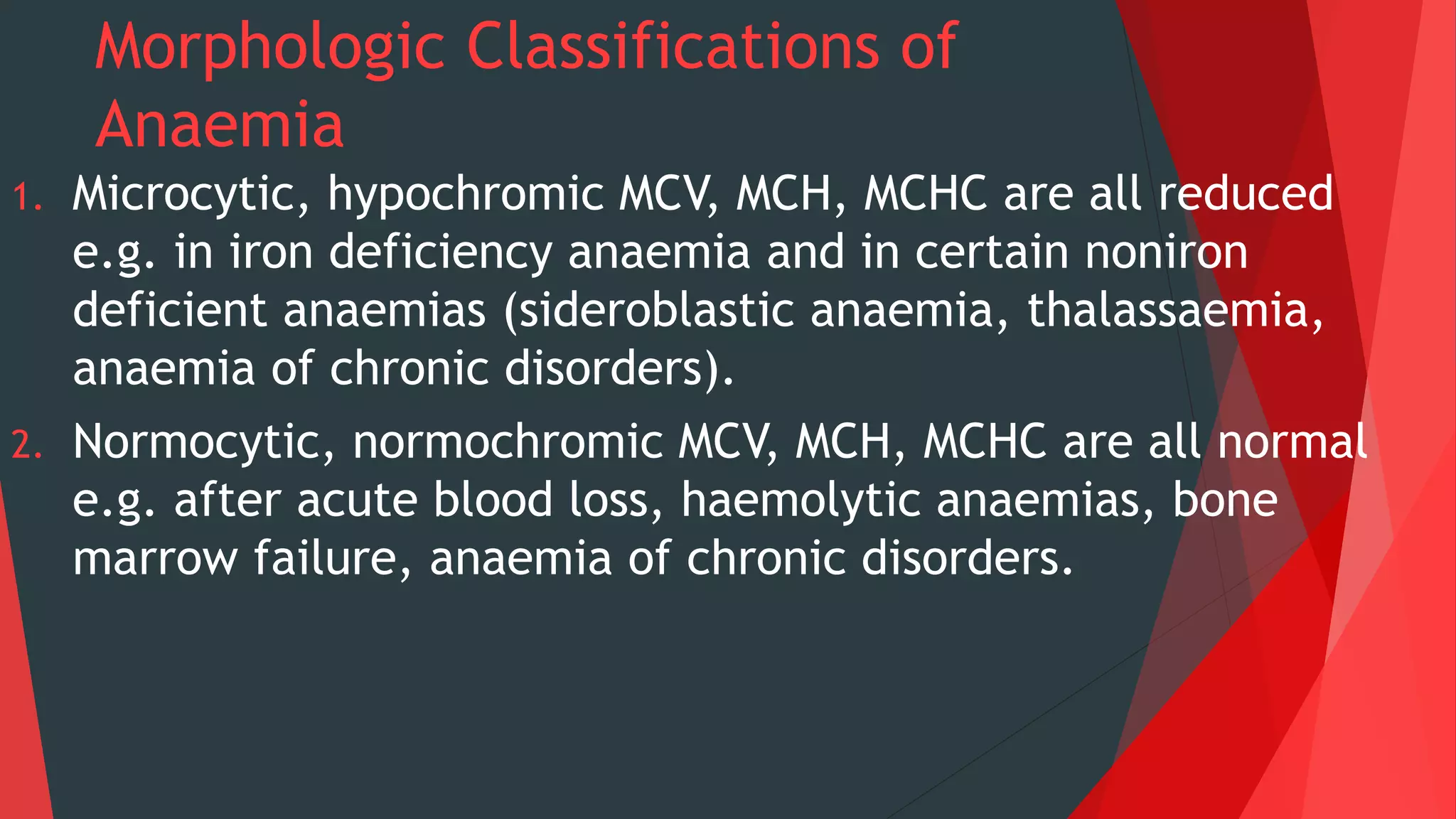 Definition and Classification of Anaemia | PPTX