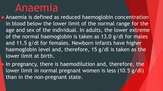 Definition and Classification of Anaemia | PPTX
