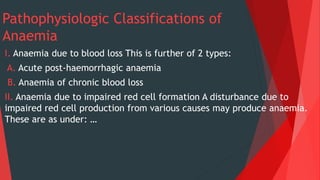 Definition and Classification of Anaemia | PPTX