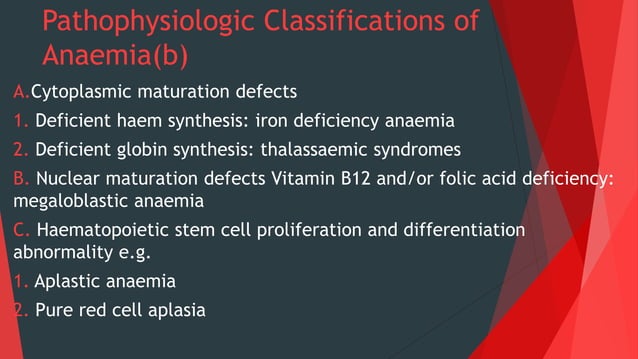 Definition and Classification of Anaemia | PPTX