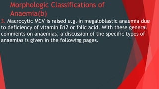 Definition and Classification of Anaemia | PPTX