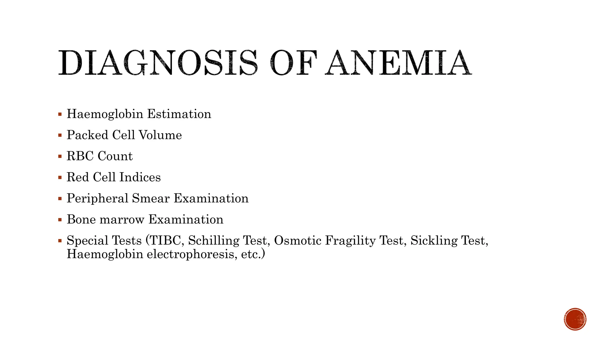 introduction to anaemia, classification of anaemia | PPTX
