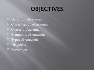 ANAEMIA in sickle cell patients and non sickle cell patients | PPTX