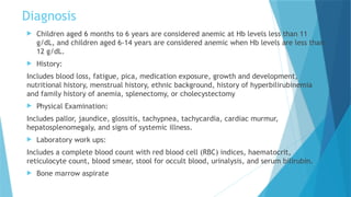 PRESENTATION ON TYPES AND MANAGEMENT OF ANAEMIA.pptx