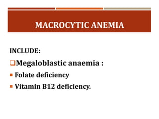 Anemia and its classification | PPTX