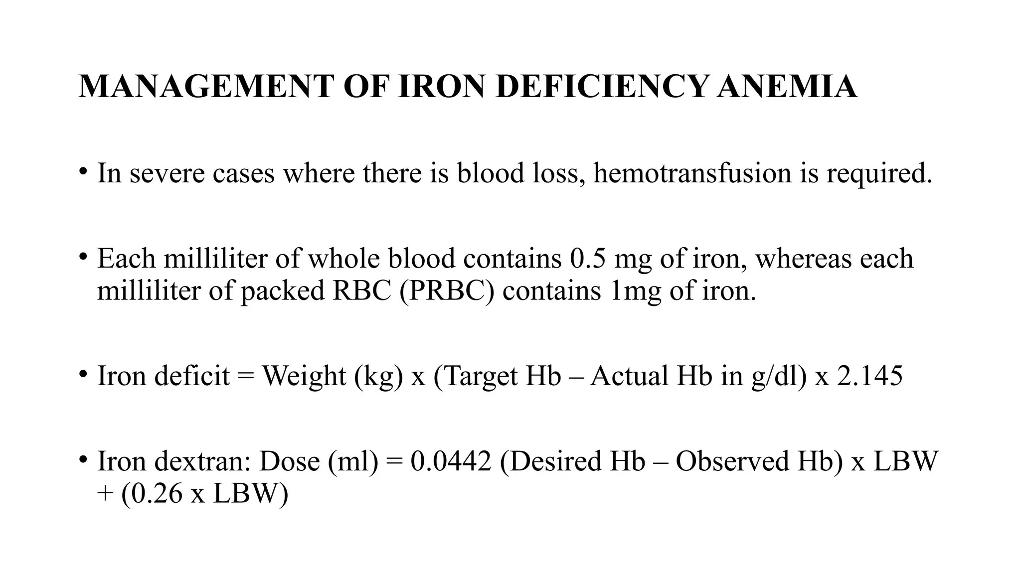 current diagnosis and management of ANAEMIA | PPTX