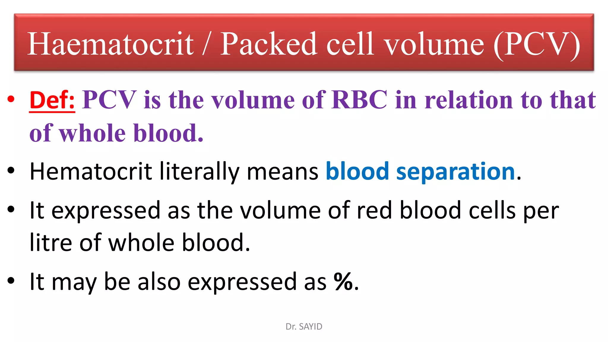 Anemia,classification of anaemia, Hb, RBC indicie | PPTX