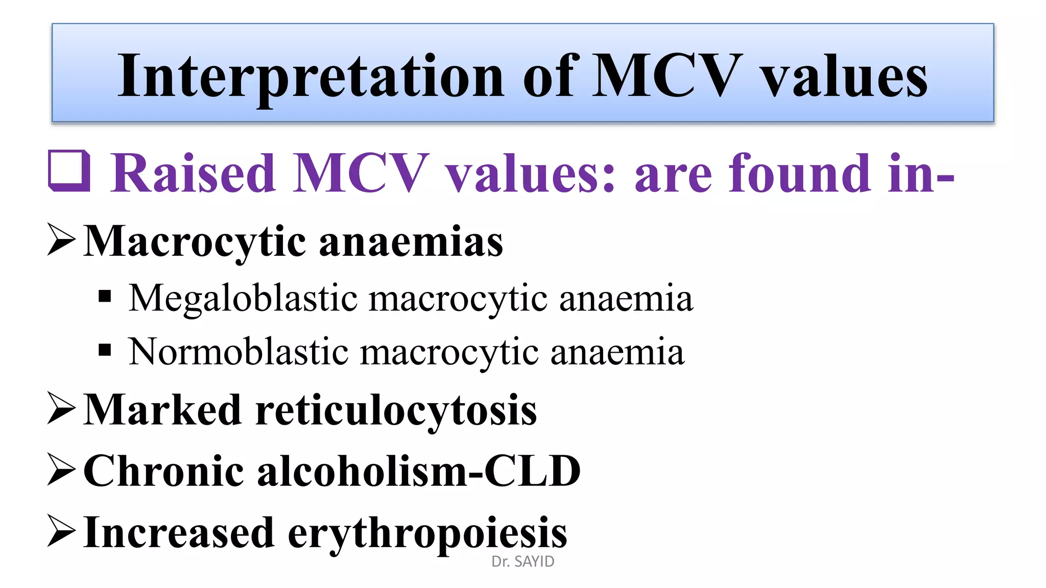 Anemia,classification of anaemia, Hb, RBC indicie | PPTX
