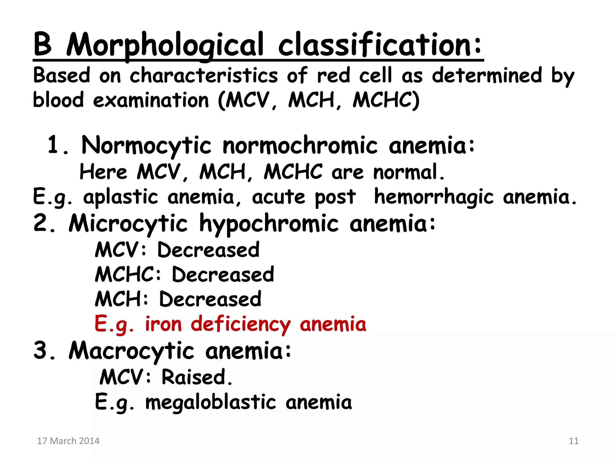 Anaemia in children | PPTX