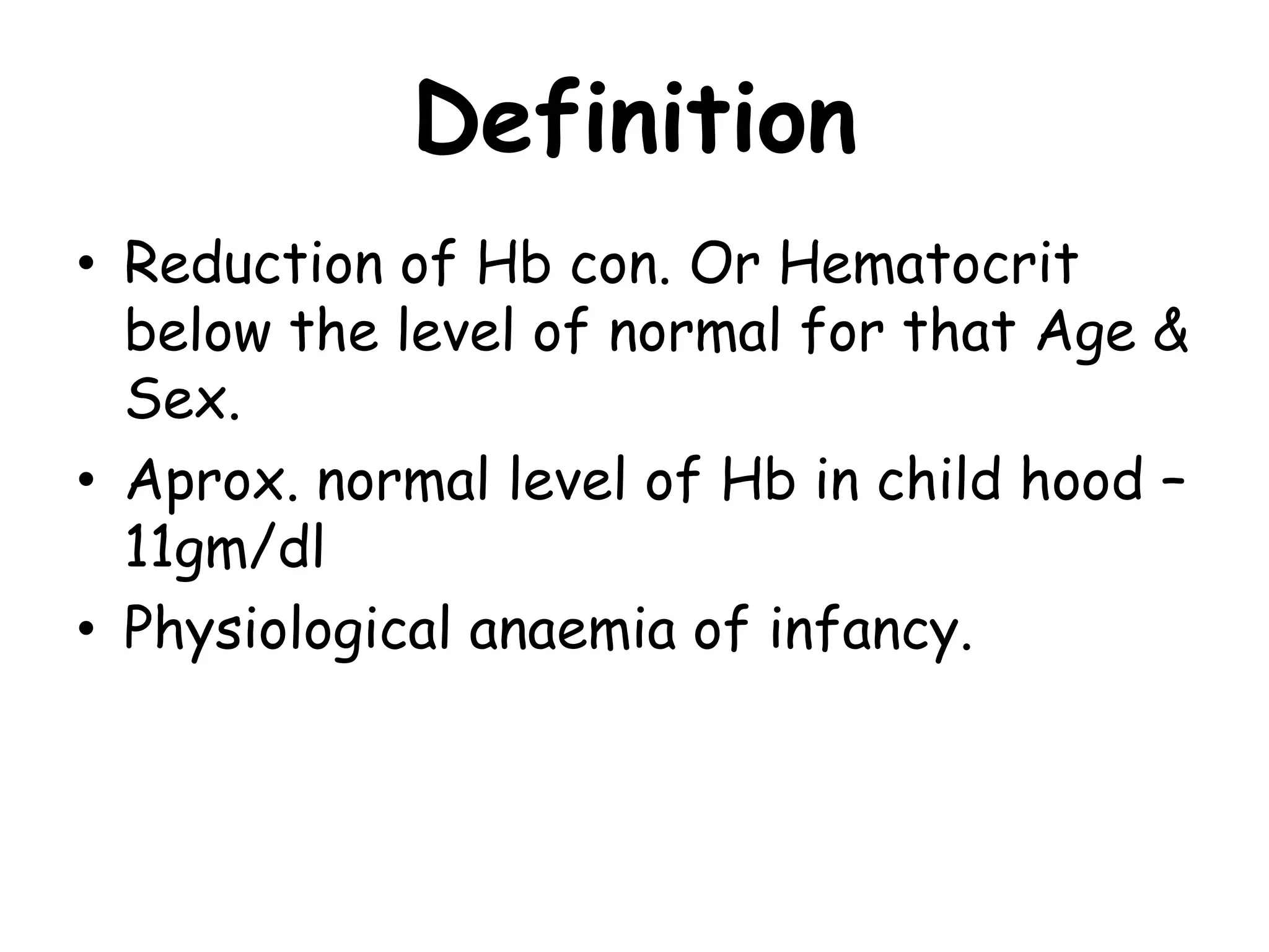 Anaemia in children | PPTX