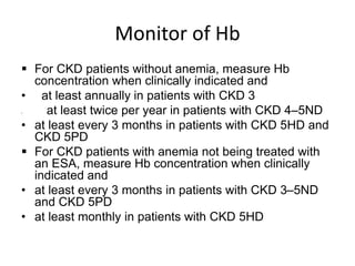 Anaemia in ckd | PPTX