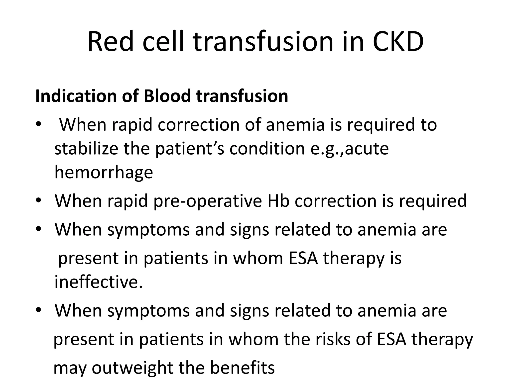 Anaemia in ckd | PPTX