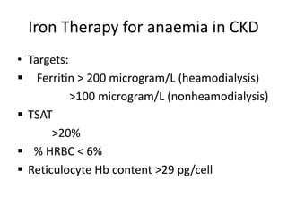 Anaemia in ckd | PPTX