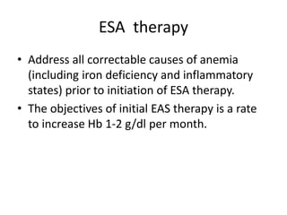 Anaemia in ckd | PPTX