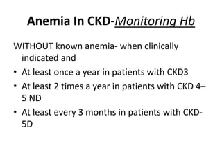 Anaemia in CKD | PPTX