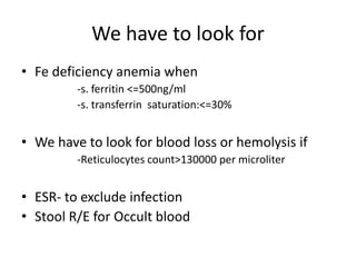 Anaemia in CKD | PPTX