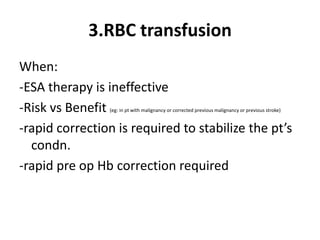 Anaemia in CKD | PPTX