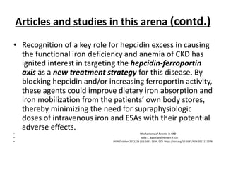Anaemia in CKD | PPTX