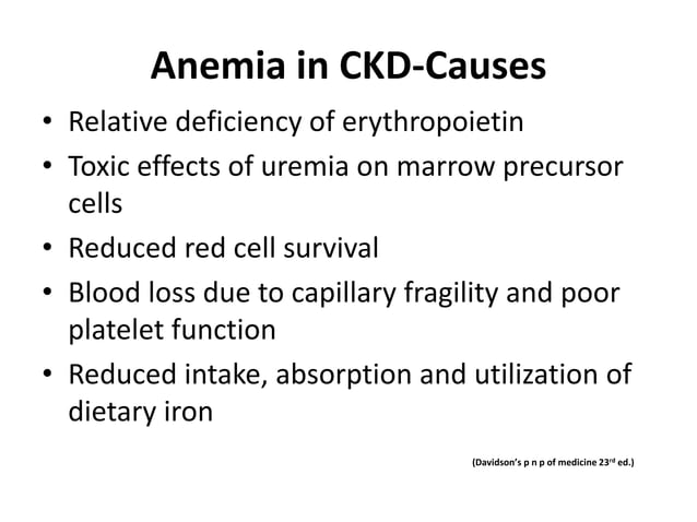Anaemia in CKD | PPTX