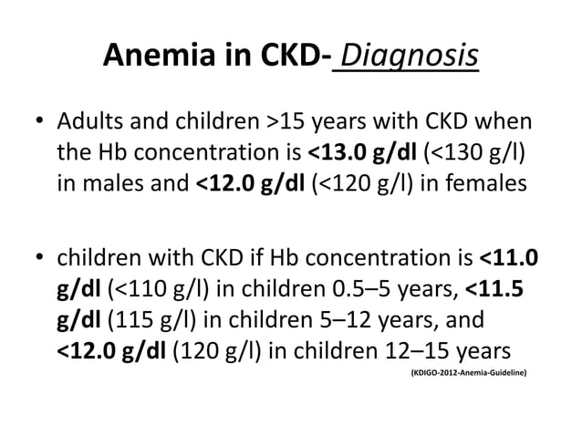 Anaemia in CKD | PPTX