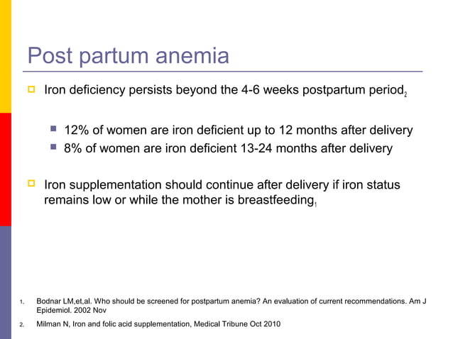 Anaemia in pregnancy | PPT