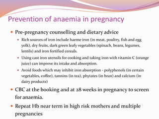 Anaemia in pregnancy ICOG guidelines | PPTX