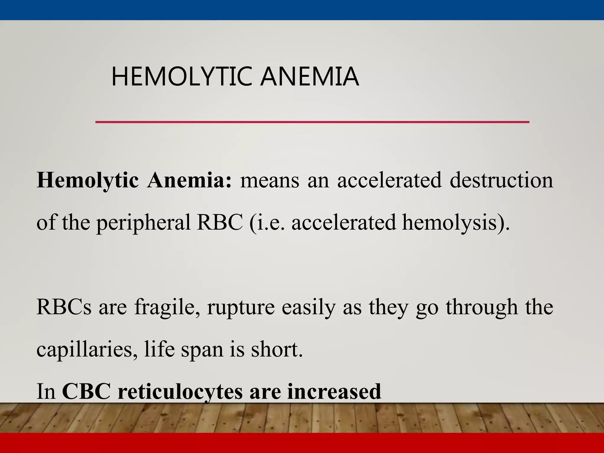 Pathophysiology of Anaemia for nursery students | PPTX