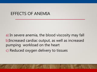 Pathophysiology of Anaemia for nursery students | PPTX