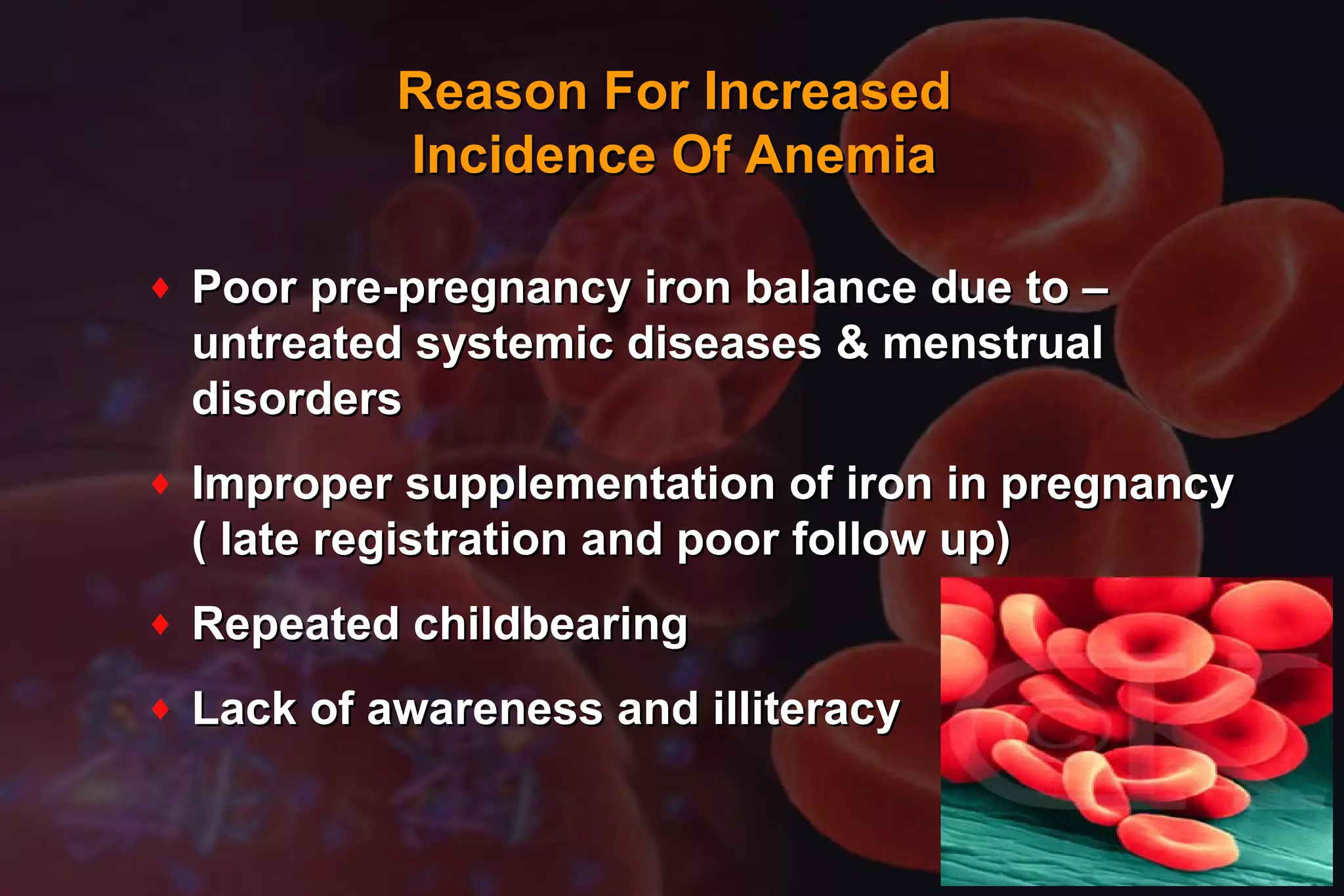 Anaemia prophylaxis programme | PPT
