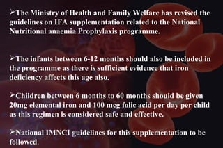 Anaemia prophylaxis programme | PPT