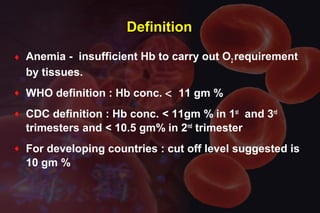 Anaemia prophylaxis programme | PPT