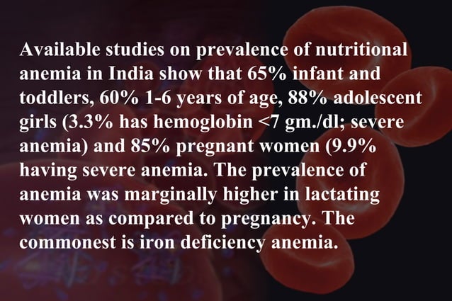Anaemia prophylaxis programme | PPT