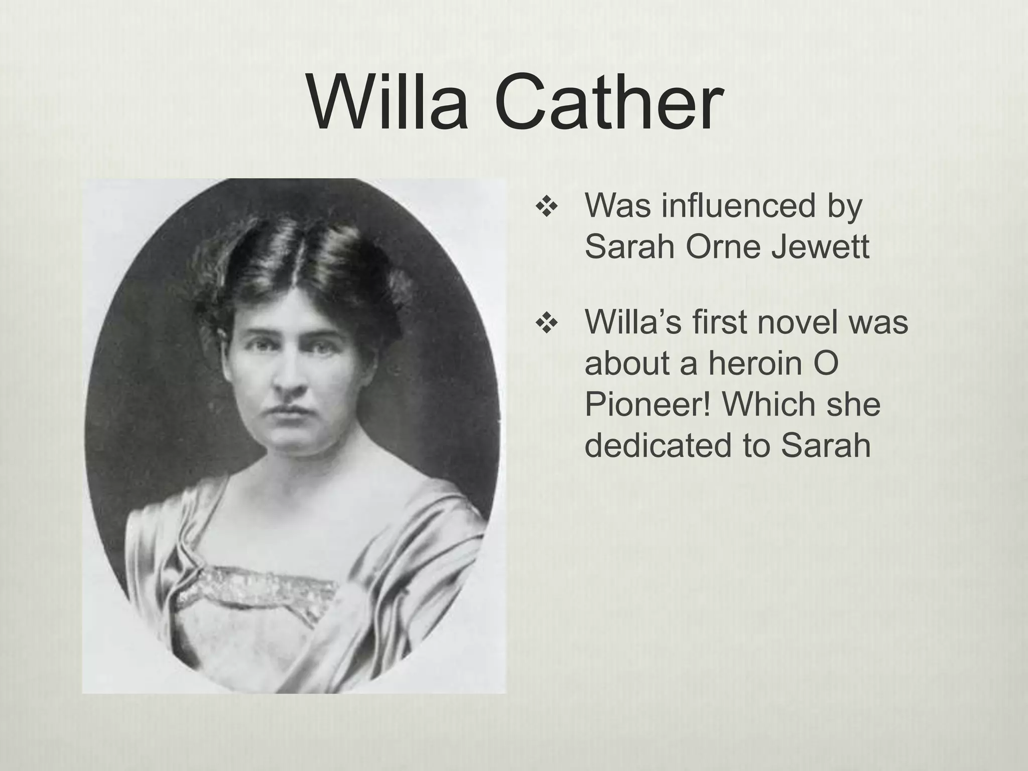 Ana enriquez sarah orne jewett noon | PPT
