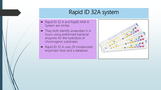 Methods for rapid identification of anaerobes | PPTX