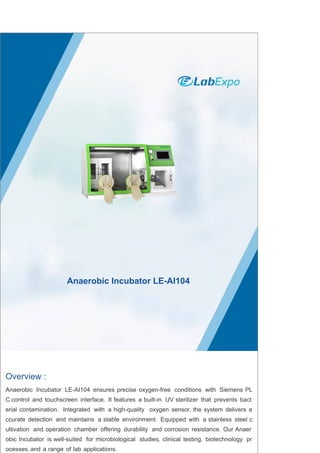 Anaerobic Incubator LE-AI104 -Anaerobic Bacteria Incubator. | PDF