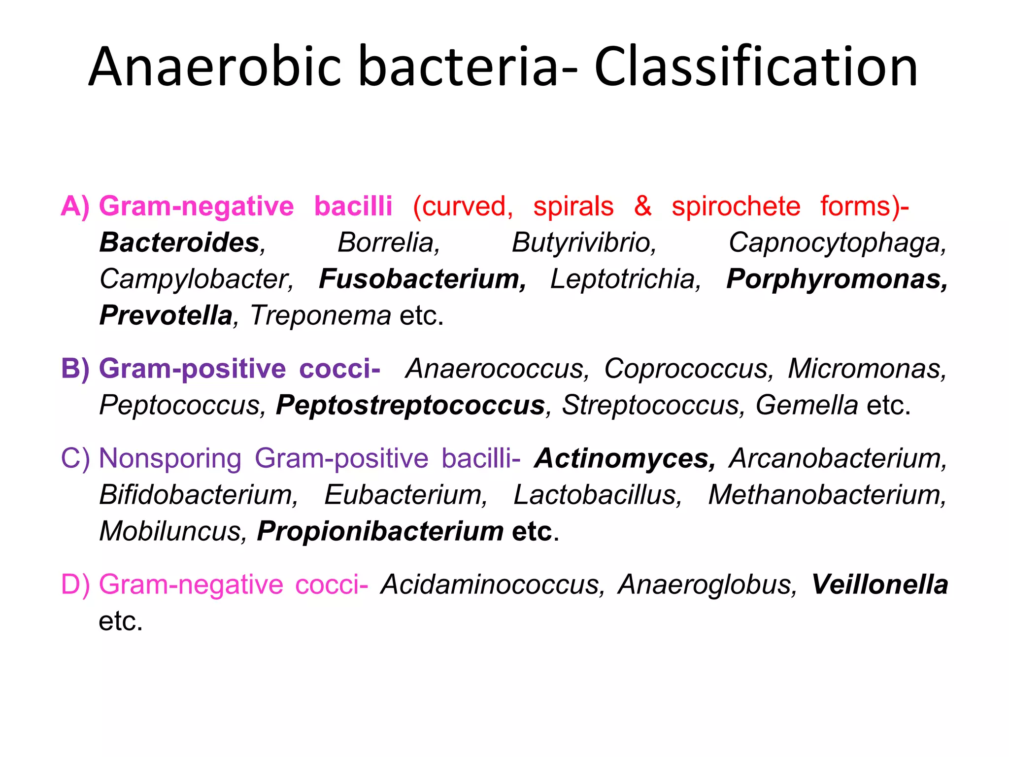 Anaerobic bacteria | PPT