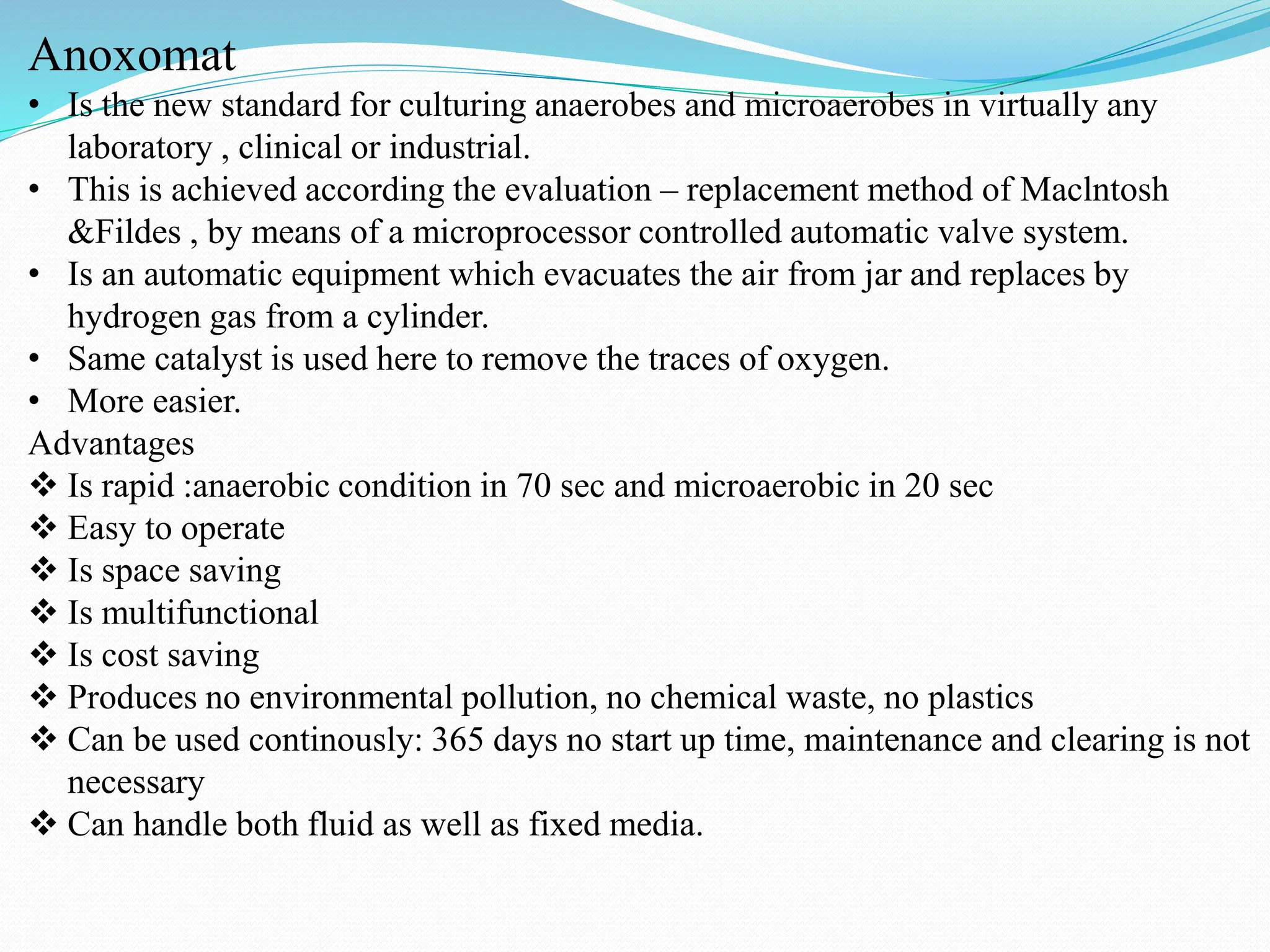 ANAEROBIC CULTURE METHODS.pptx for education | PPTX
