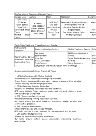 Anaerobic Digestion (AD) Tanks for UASB, EGSB, SBR, BAF, USR, and CSTR Systems.docx
