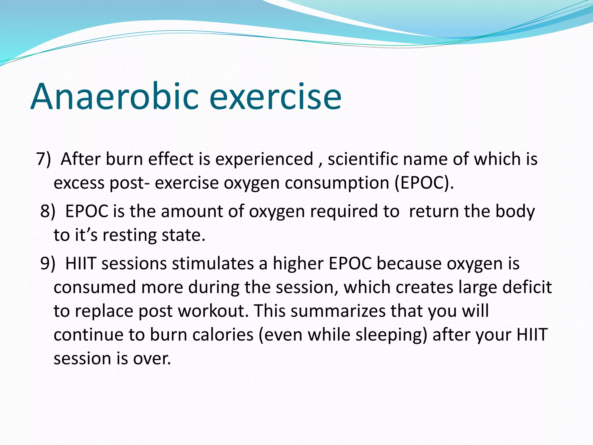Anaerobic exercise | PPTX