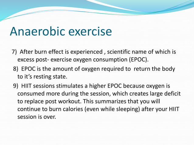 Anaerobic exercise | PPT