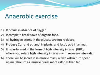 Anaerobic Exercise Definition