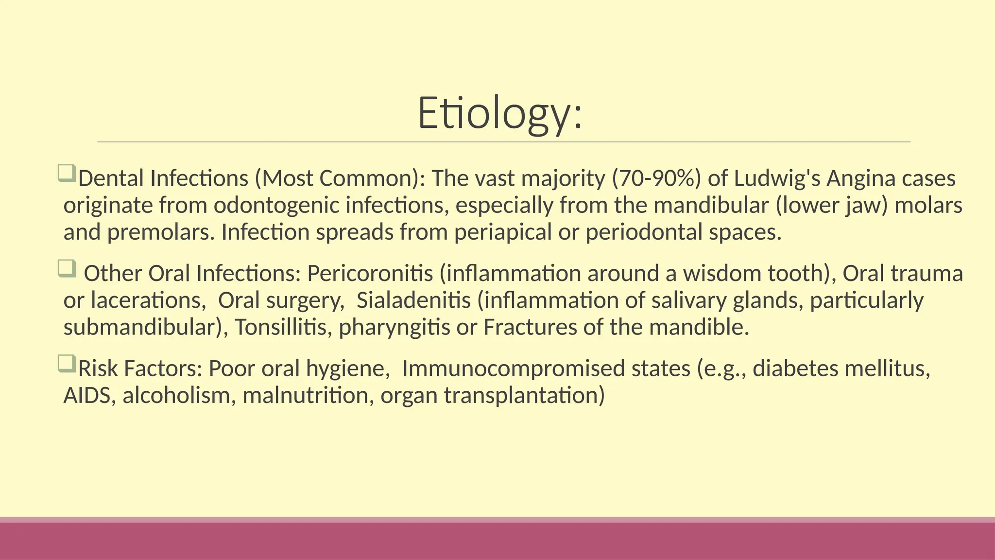 anaerobic phlegmon of floor of oral cavity | PPTX