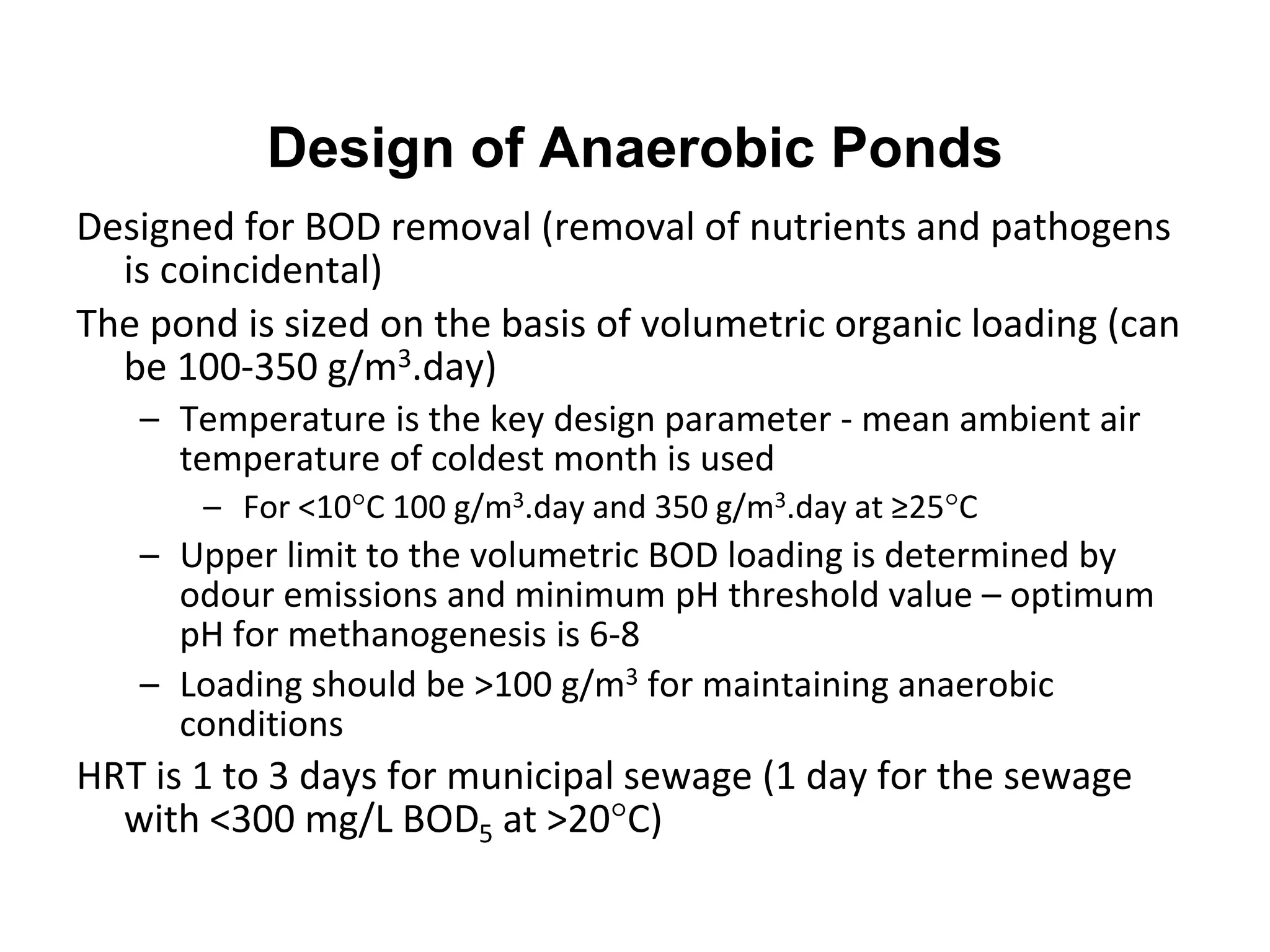 Anaerobic ponds | PPTX